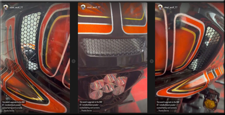 Low Rider ST SPLITSCREENS - Motorcycle Vent Screens for HARLEY FLT, FLH ...